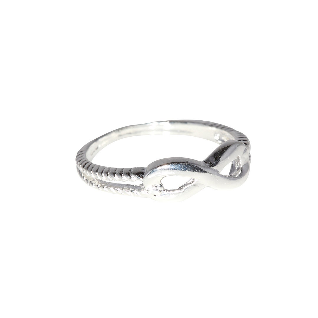 Sterling Silver .925 Infinity Ring Sizes: 4 - 10 Available | Made in USA - Etsy