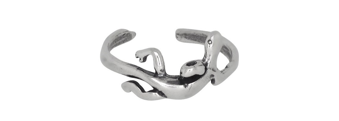 Sterling Silver .925 Geico Lizard Toe Ring Adjustable Size - Etsy