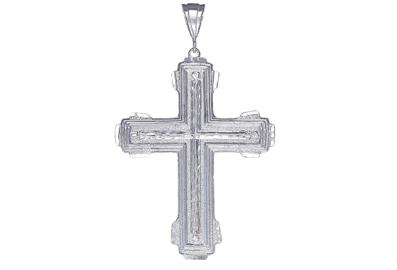 Huge Heavy Sterling Silver Cross Without Jesus Pendant - Etsy