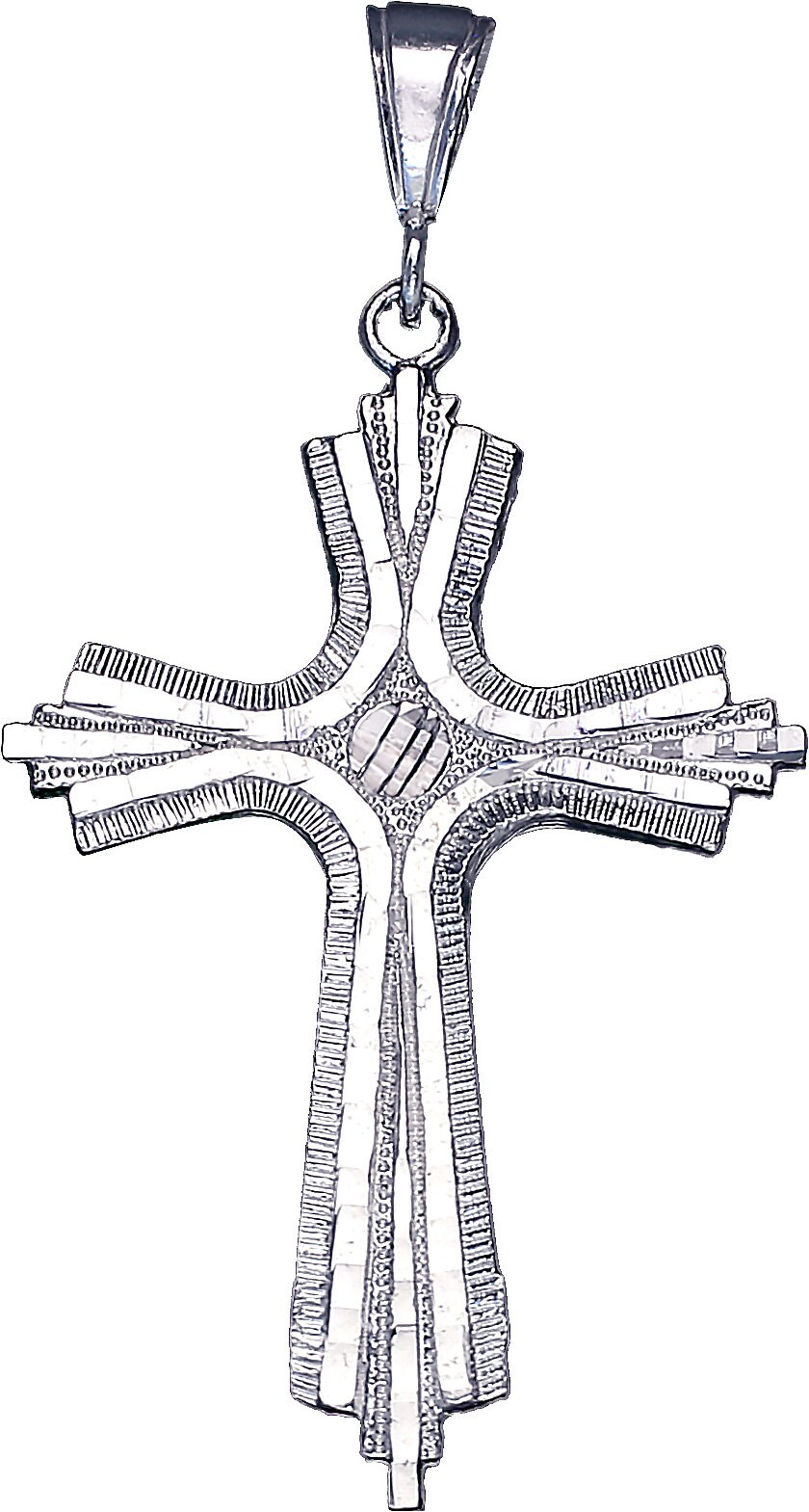 Sterling Silver Cross without Jesus Pendant Necklace 2.5 | Etsy