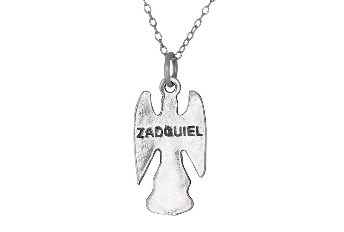 Sterling Silver .925 Archangel Zadquiel Zadkiel Angel of - Etsy
