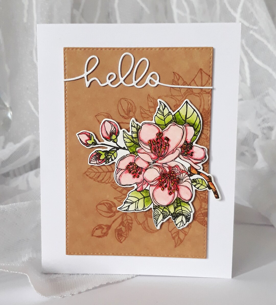 Hello Card / Thank You Card - Etsy