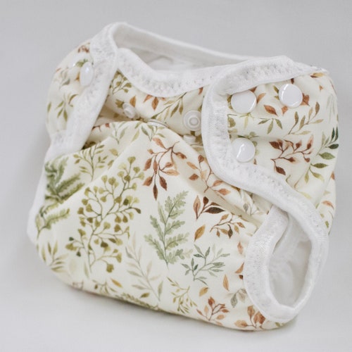 Eucalyptus and Greenery Newborn Cloth Diaper With Umbilical - Etsy