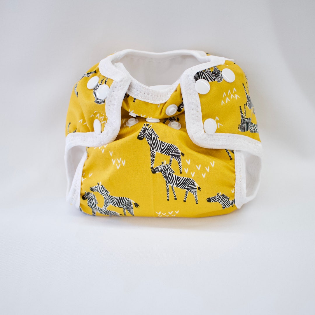 Zebra Newborn Cloth Diaper With Umbilical Cord Snap - Etsy