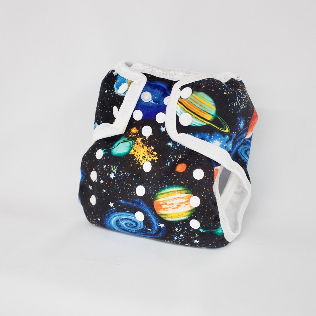 One Size Outer Space Cloth Diaper for Prefolds or Inserts, OS Diaper ...