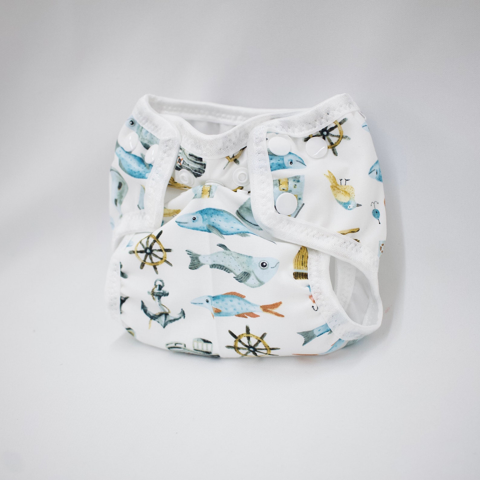 Fishing Newborn Cloth Diaper With Umbilical Cord Snap - Etsy