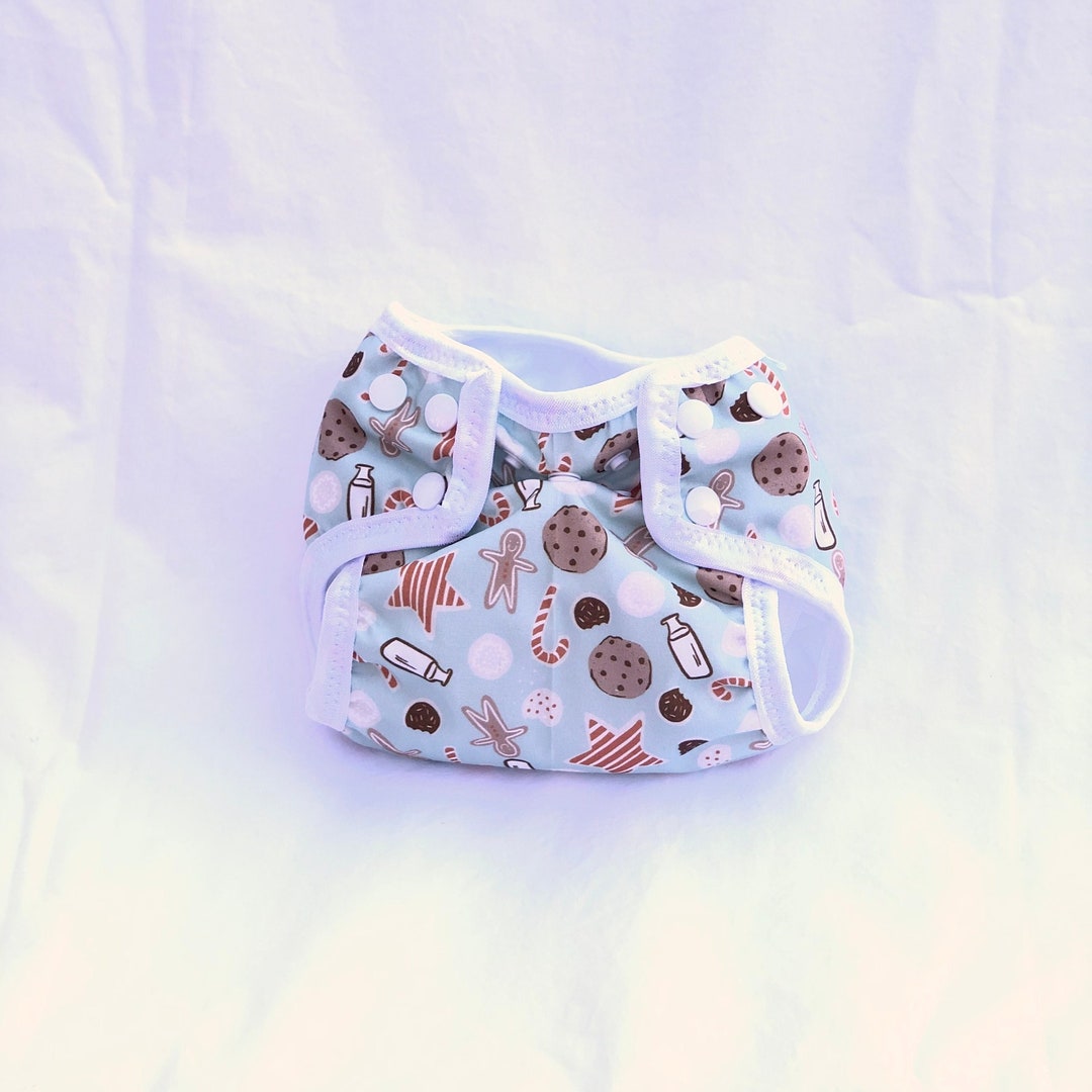 Christmas Cookies and Milk Newborn Cloth Diaper With Umbilical Cord ...