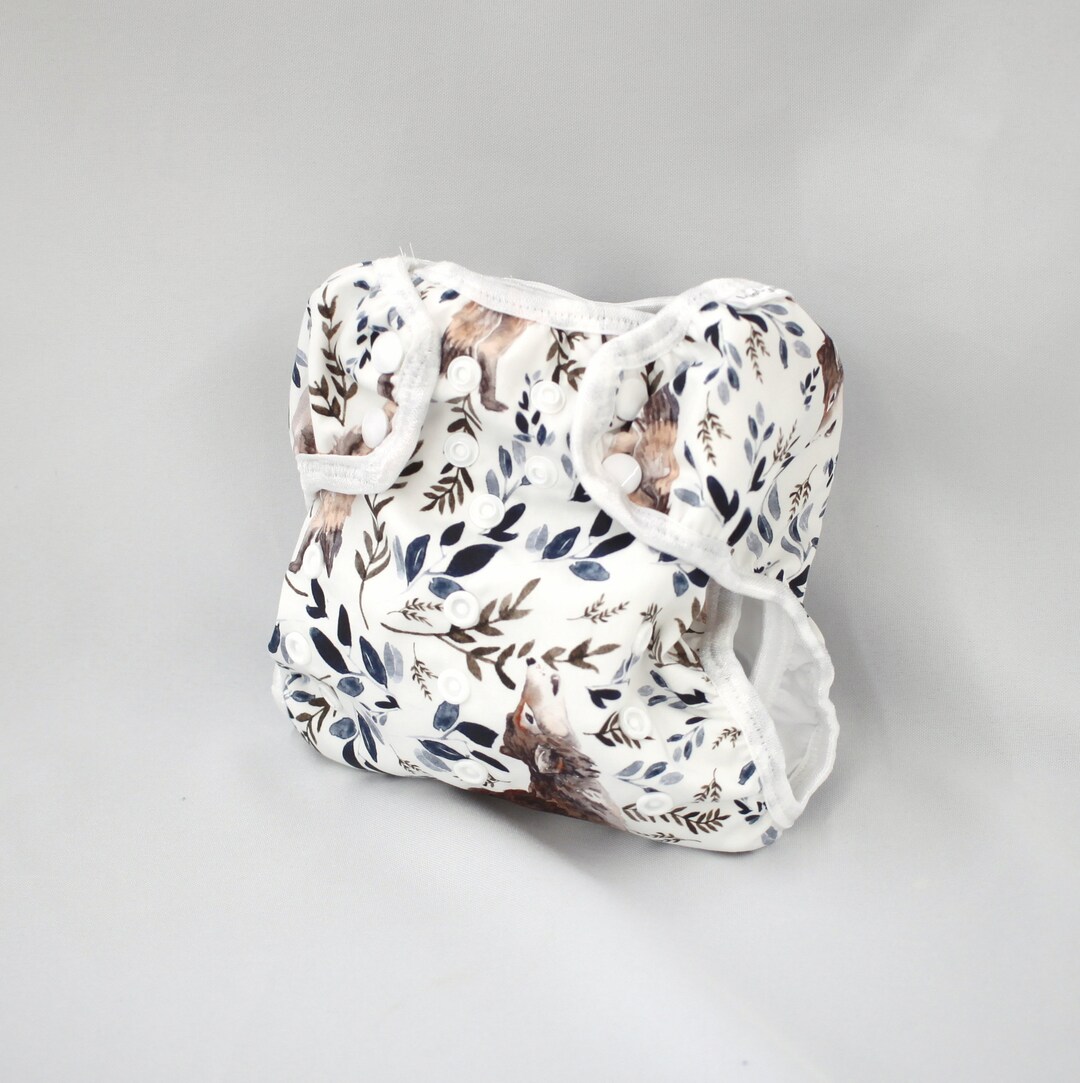 Wolf Print One Size Cloth Diaper Cover: AI2 OS Diaper - Etsy