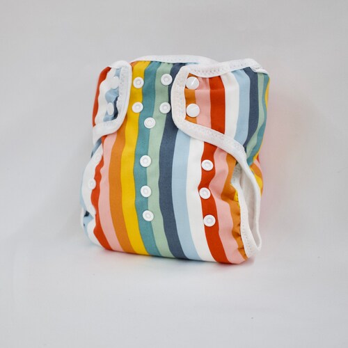 One Size Sunset Rainbow Cloth Diaper for Prefolds or Inserts - Etsy