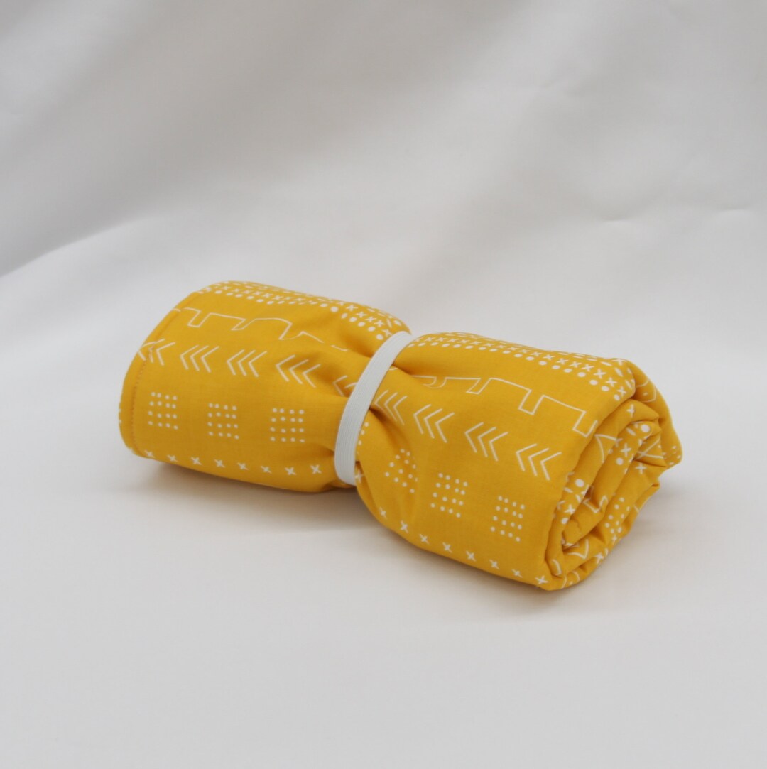 Mustard Tribal Waterproof Changing Pad: Portable Travel Mat - Etsy