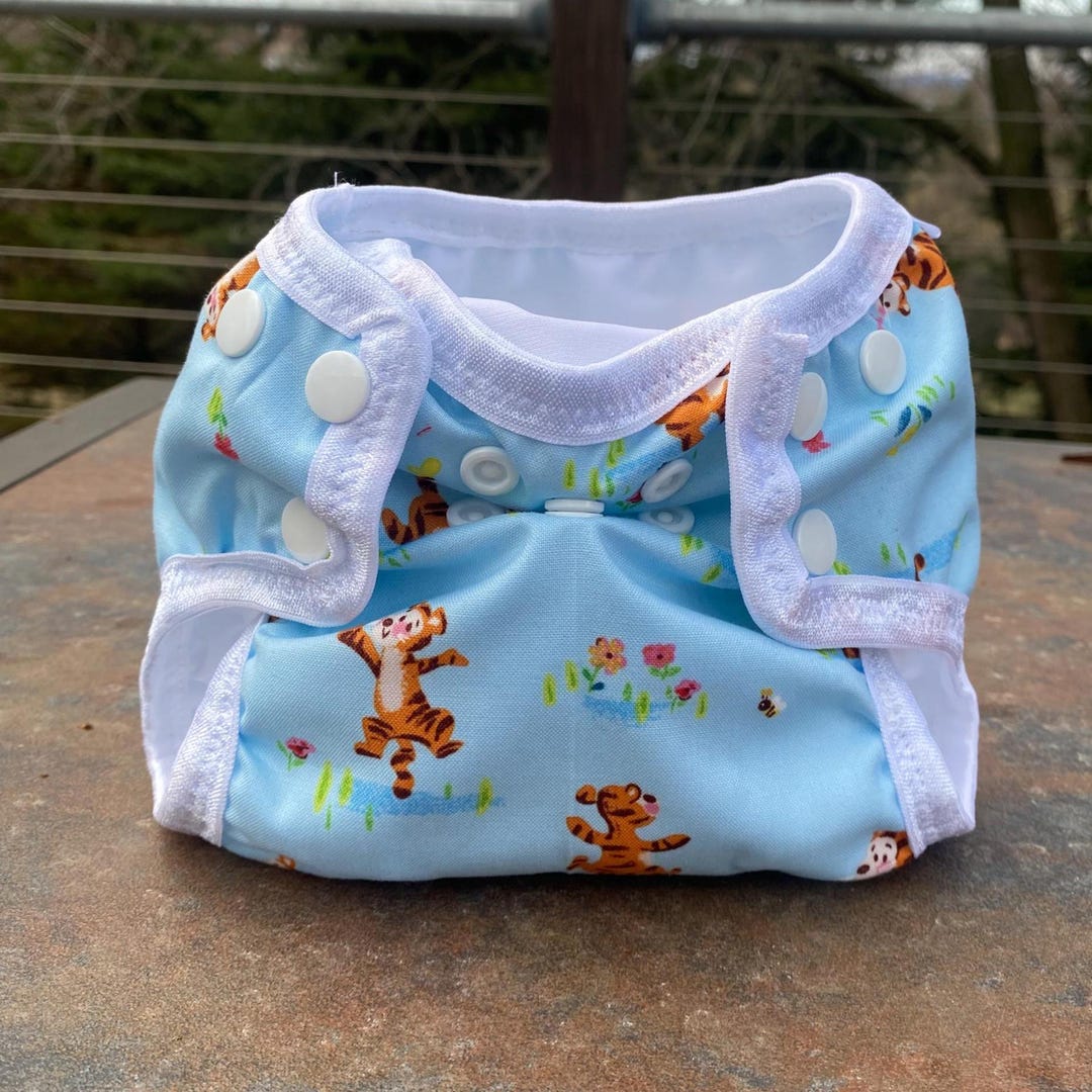 Tigger Newborn Cloth Diaper With Umbilical Cord Snap - Etsy