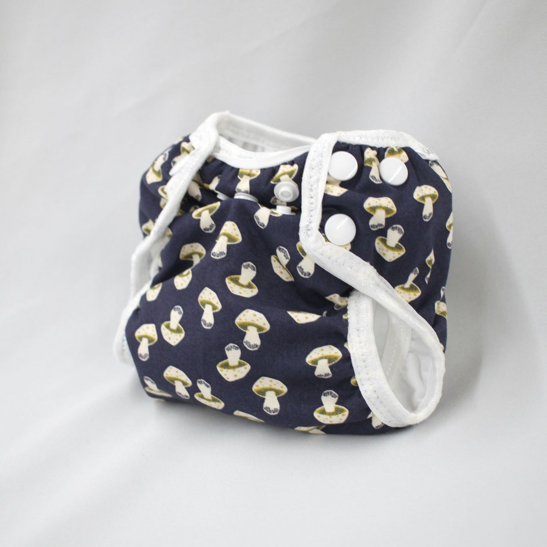 Mushroom Newborn Cloth Diaper With Umbilical Cord Snap - Etsy