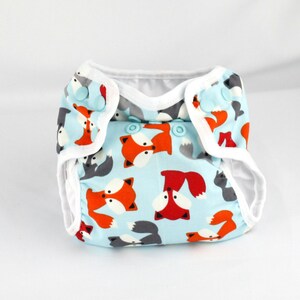 Fox Newborn Cloth Diaper With Umbilical Cord Snap - Urban Zoologie ...