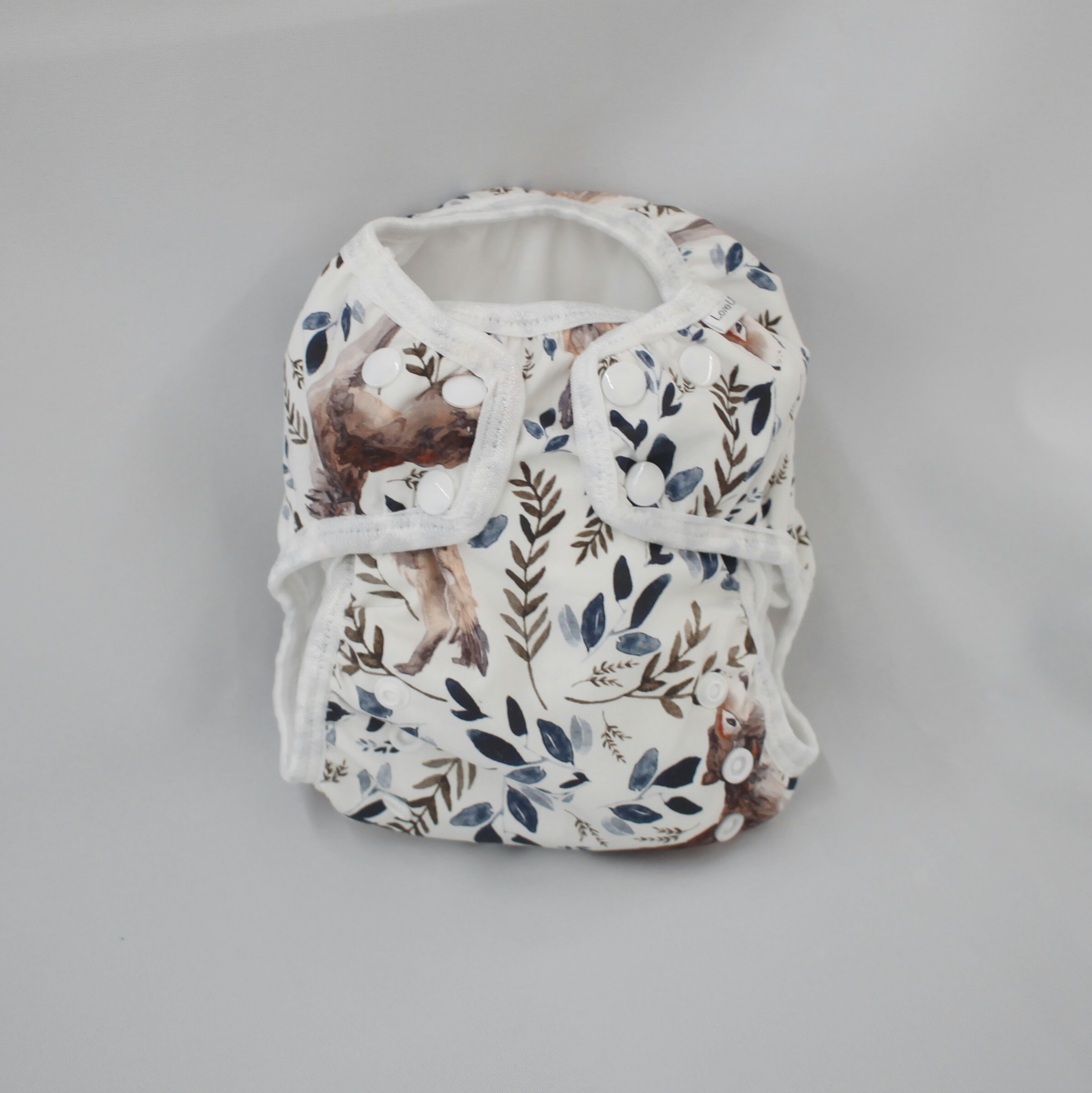 2 Sizes! New Print~ Wolf Newborn Cloth Diaper With Umbilical Cord Snap ...