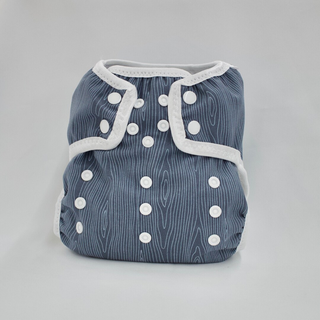 One Size Wood Grain Cloth Diaper for Prefolds or Inserts, OS Diaper ...