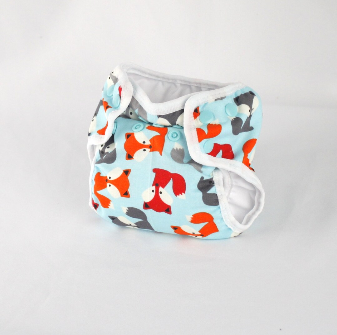 Fox Newborn Cloth Diaper With Umbilical Cord Snap - Urban Zoologie ...