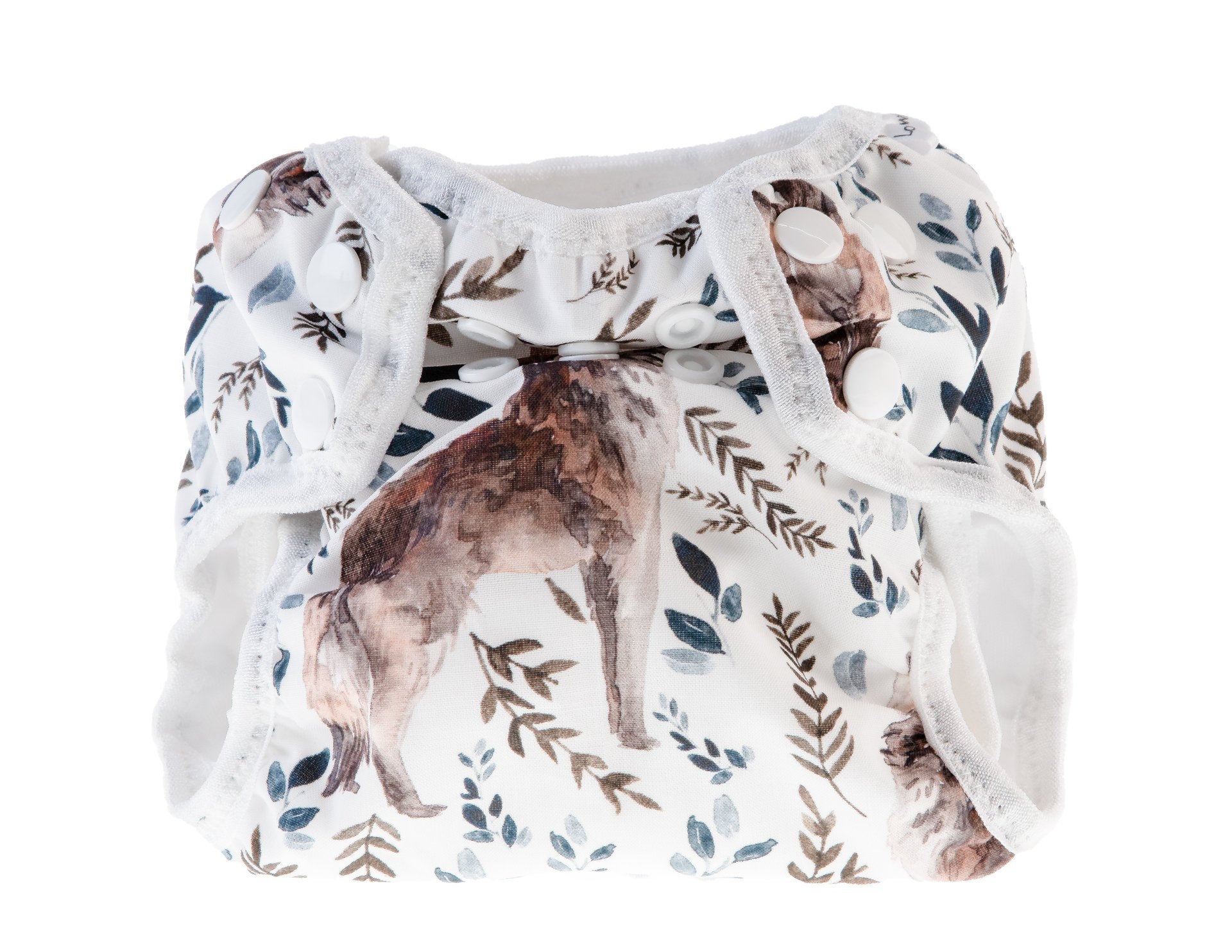 2 Sizes! New Print~ Wolf Newborn Cloth Diaper With Umbilical Cord Snap ...