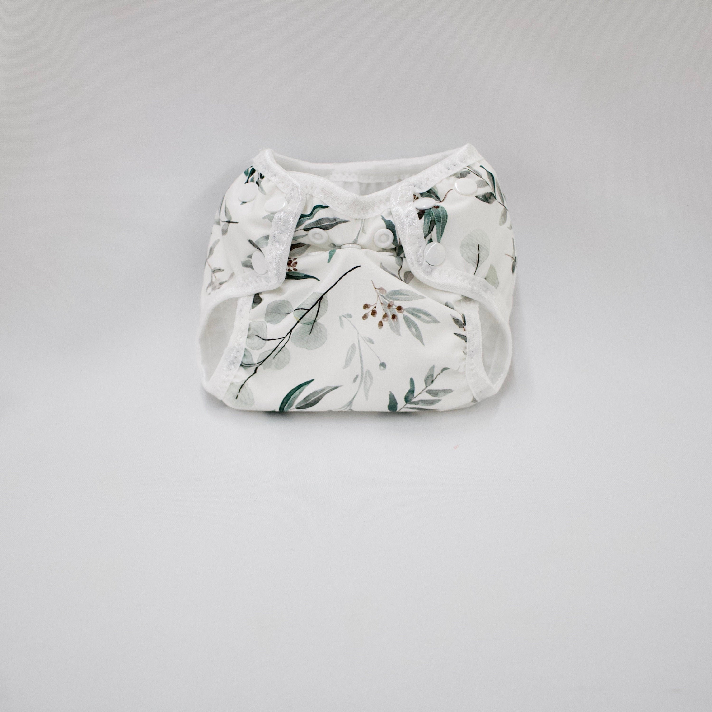 Eucalyptus and Greenery Newborn Cloth Diaper With Umbilical - Etsy