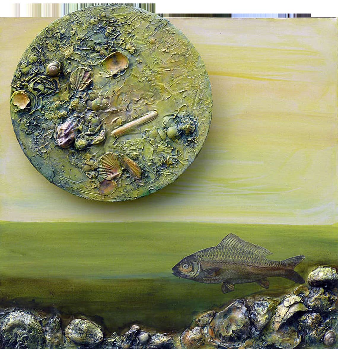 Fish: LED Light Installation Acrylic on Canvas Mixed Media - Etsy