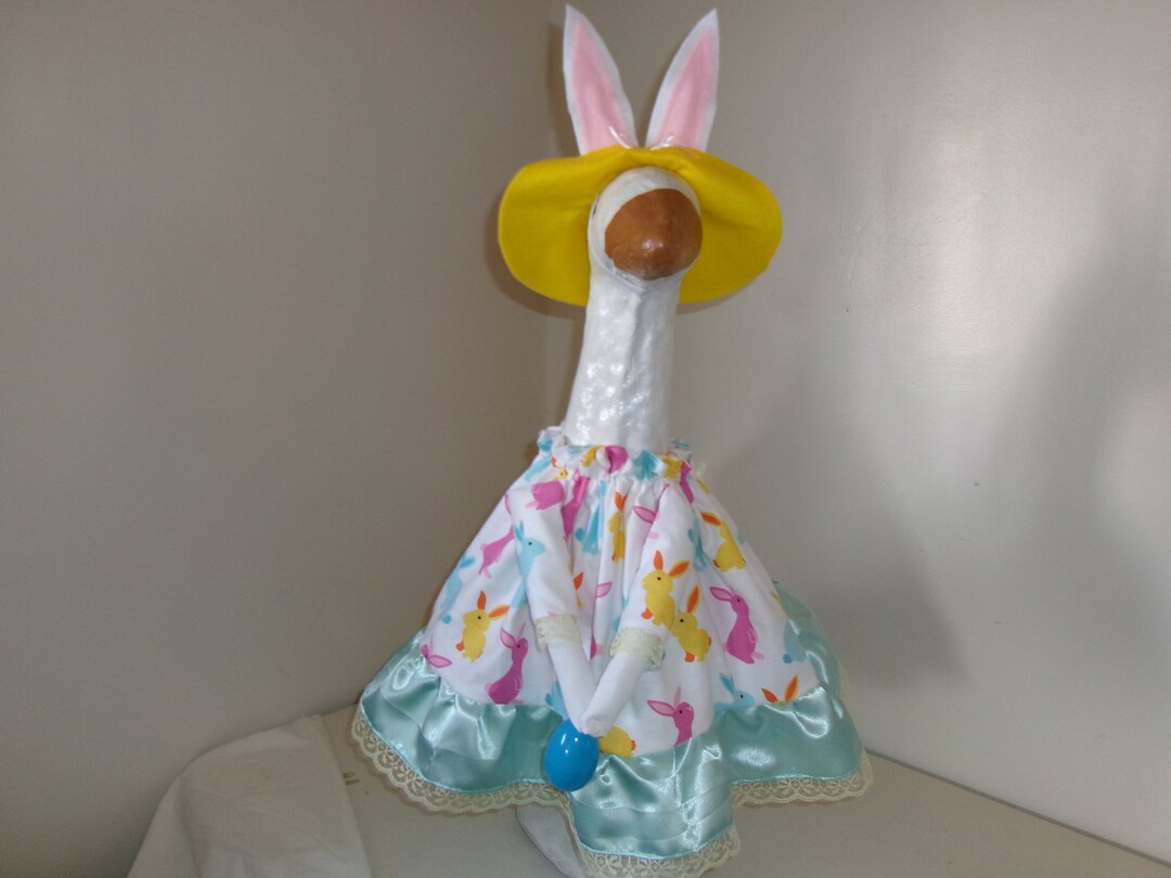 Best Dressed Goose Geese Clothes Outfit 25-27 LARGE Easter Dress and ...