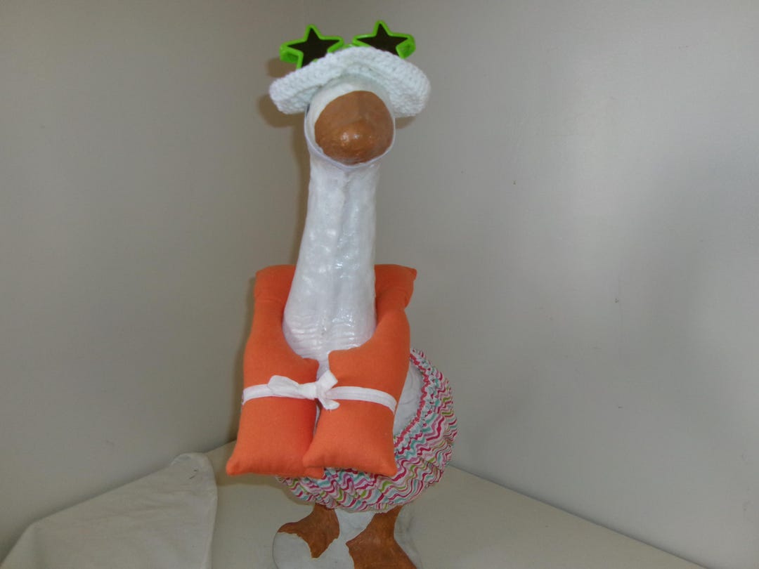 Best Dressed Goose Geese Clothes Outfit 25-27 LARGE Beach Life Jacket ...