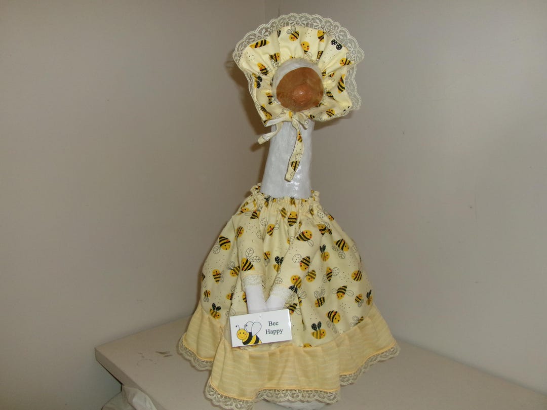 Best Dressed Goose Geese Clothes Outfits 25-27" LARGE Bee Happy Dress ...