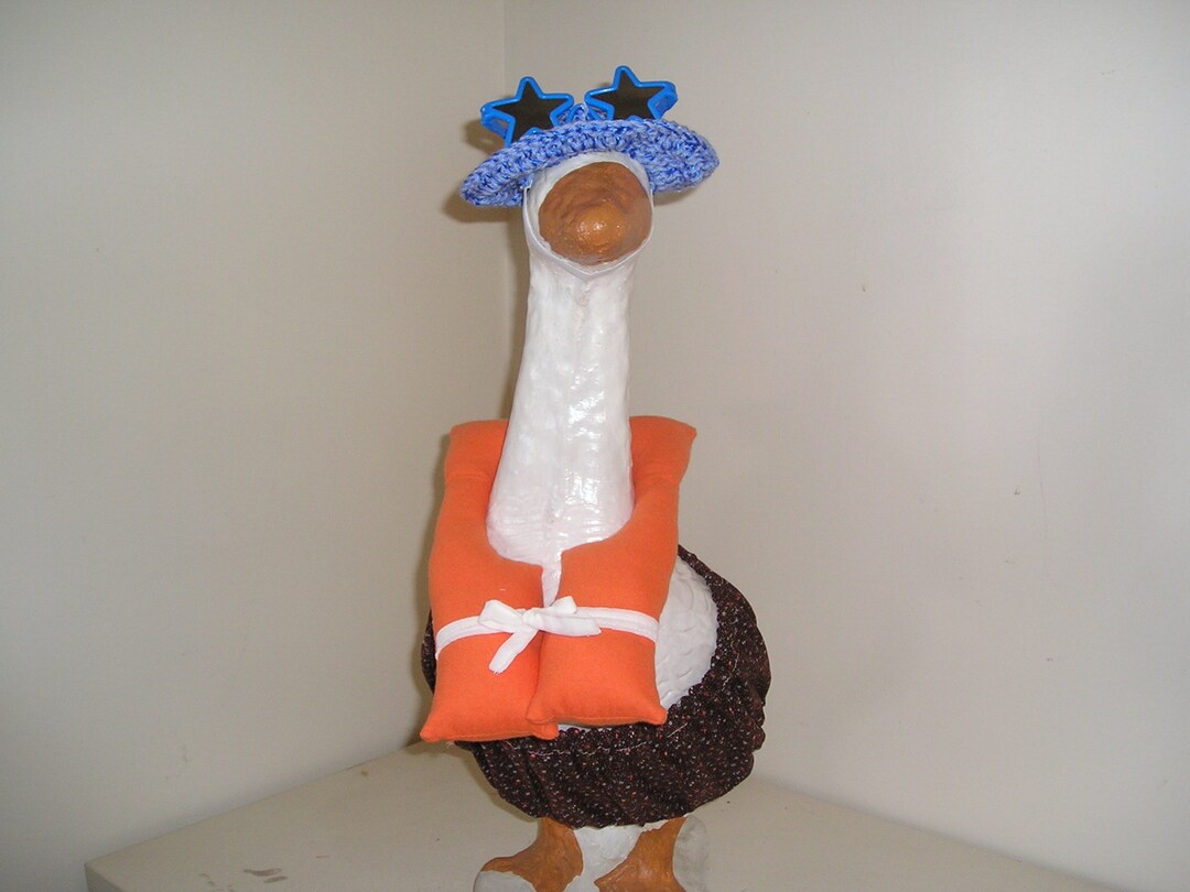 Best Dressed Goose Geese Clothes Outfit 25-27 LARGE Beach Life Jacket ...