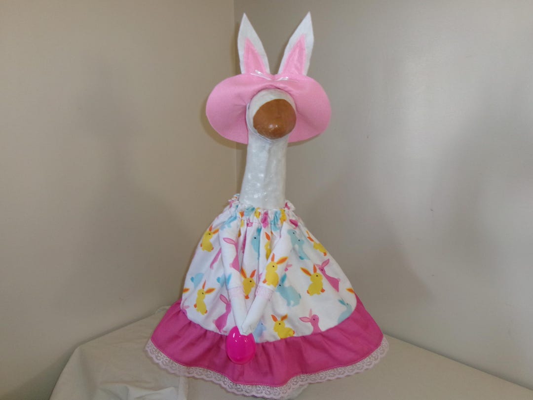 Best Dressed Goose Geese Clothes Outfit 25-27" LARGE Easter Dress and ...