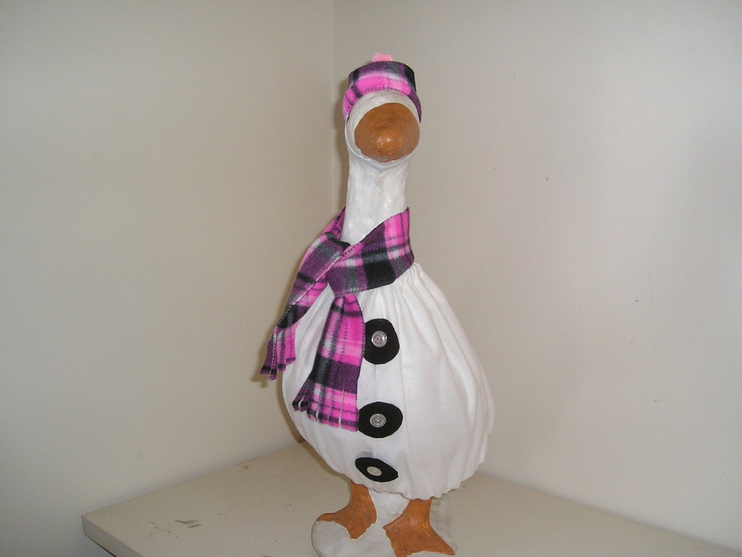 Best Dressed Goose Geese Clothes Outfit 25-27 LARGE Winter Snowman 800 ...