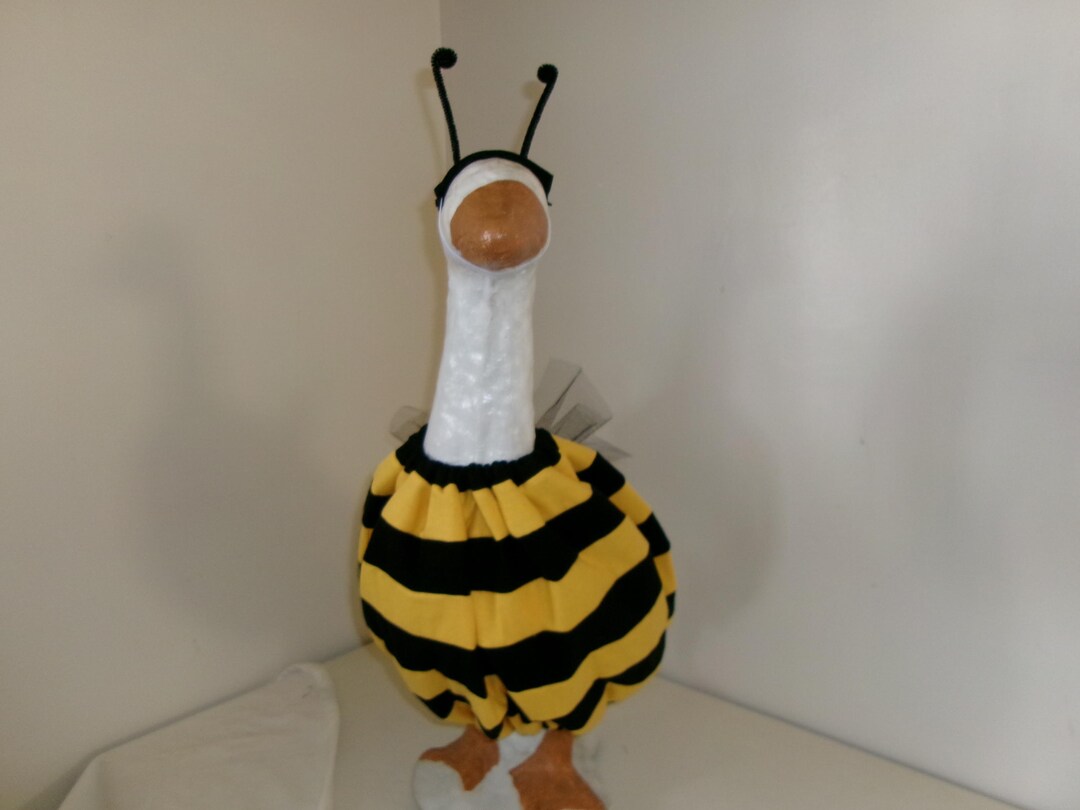 Best Dressed Goose Geese Clothes Outfit 25-27" LARGE Summer Bumble Bee ...
