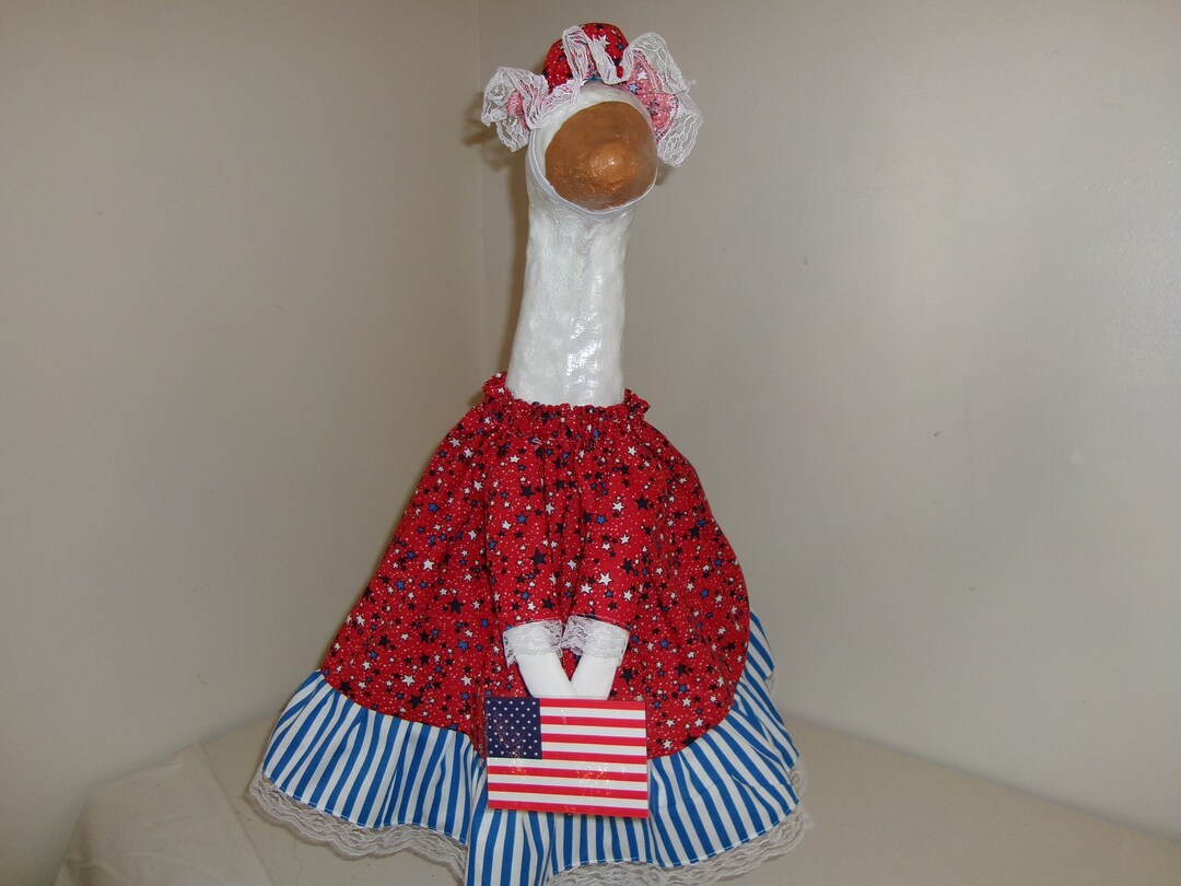 Best Dressed Goose Geese Clothes Outfit 25-27 LARGE Patriotic Memorial ...