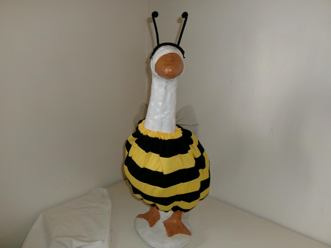 Best Dressed Goose Geese Clothes Outfit 25-27" LARGE Summer Bumble Bee ...
