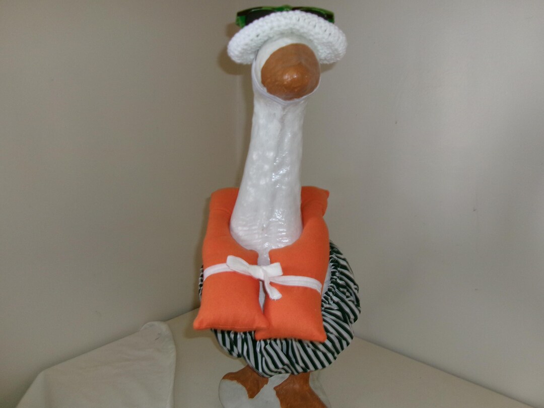 Best Dressed Goose Geese Clothes Outfit 25-27" LARGE Beach Life Jacket ...