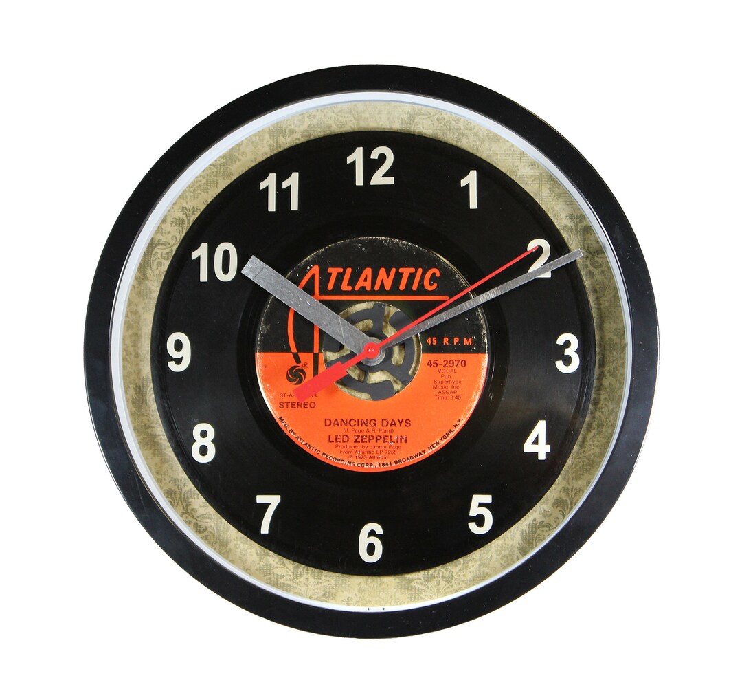 Led Zeppelin dancing Days Record Clock 45rpm - Etsy