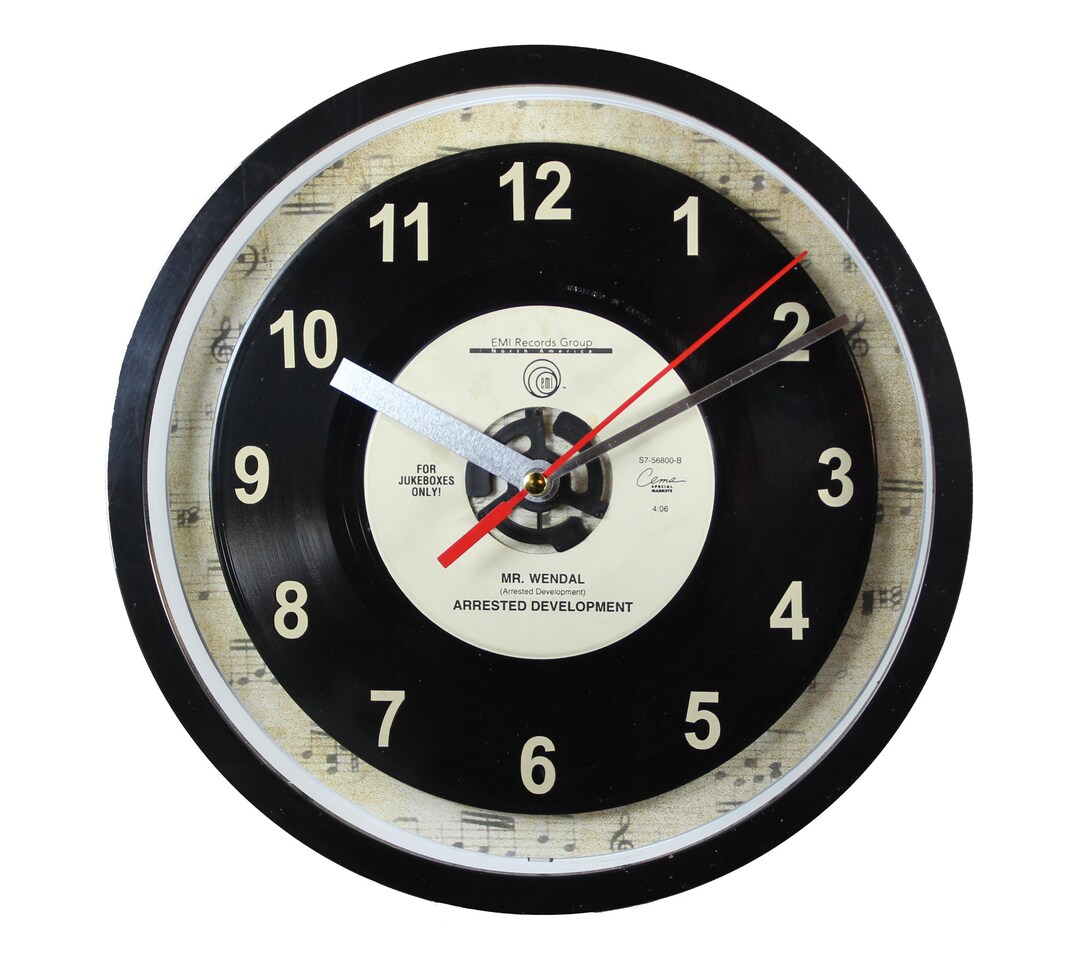 Arrested Development "mr. Wendal" Record Clock 45rpm Recycled Vinyl - Etsy