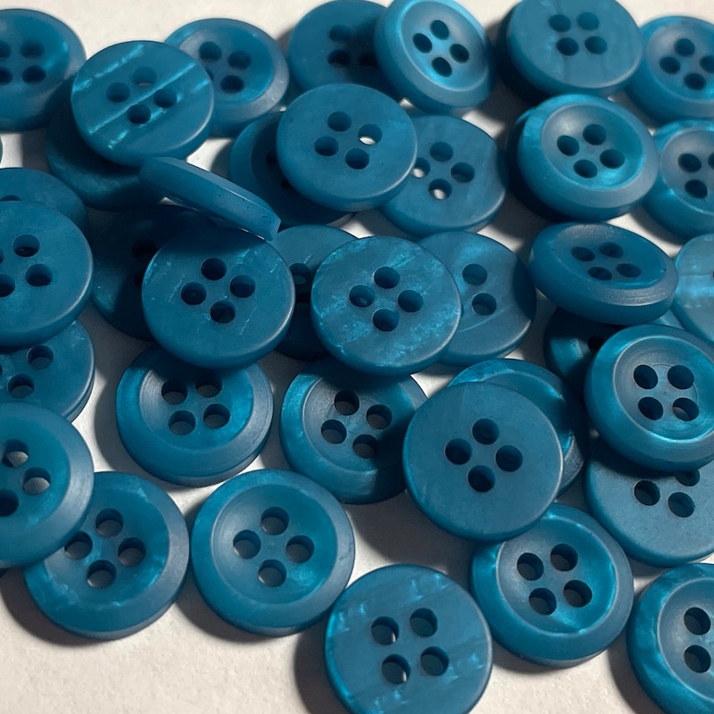 Teal Buttons - Etsy