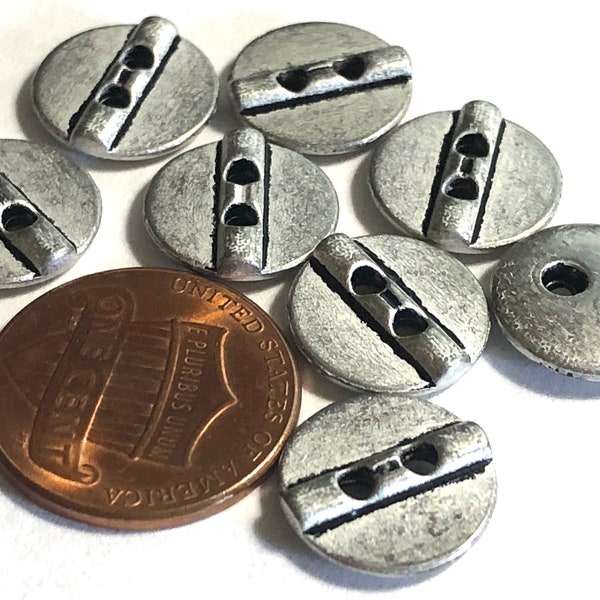 Silver Tone Buttons - Etsy