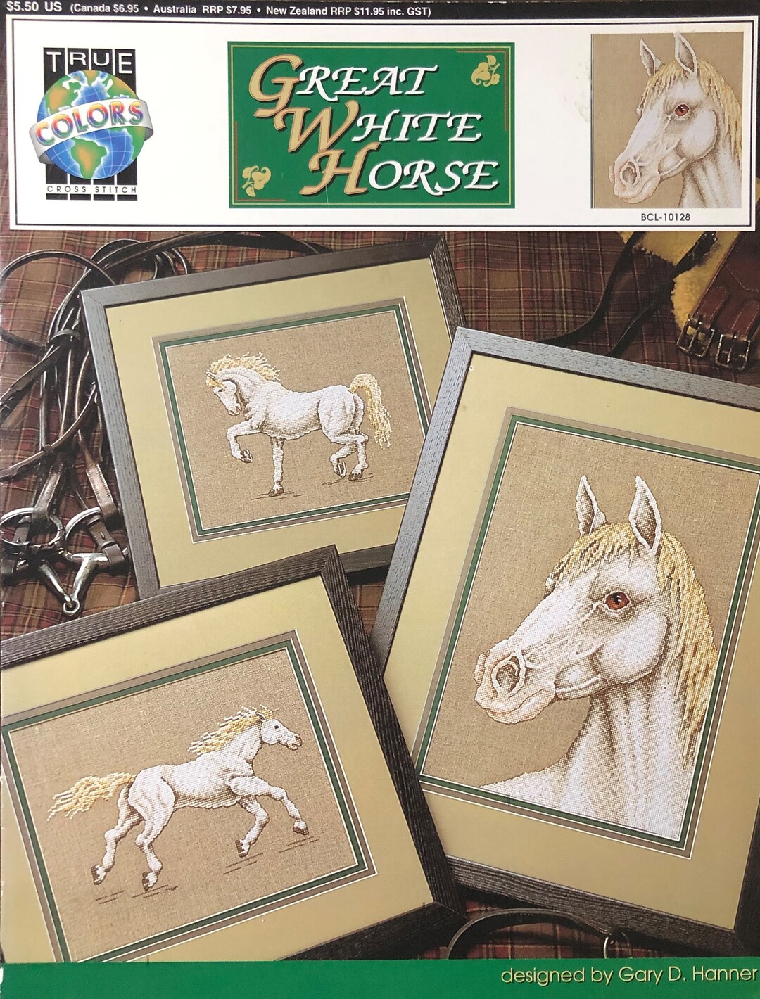Great White Horse by Gary D. Hanner for True Color Counted Cross Stitch ...