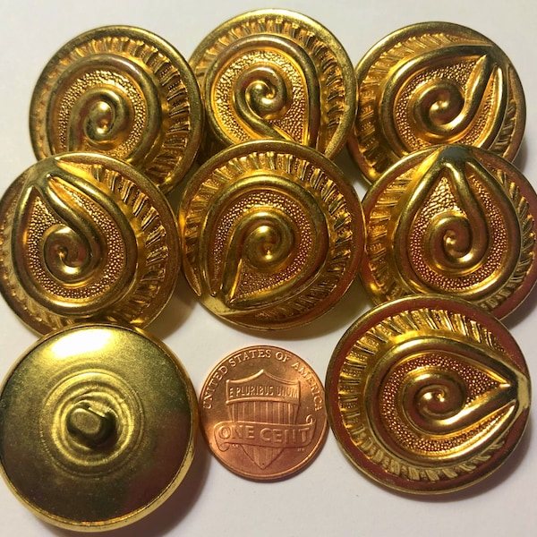 Gold Tone Buttons - Etsy