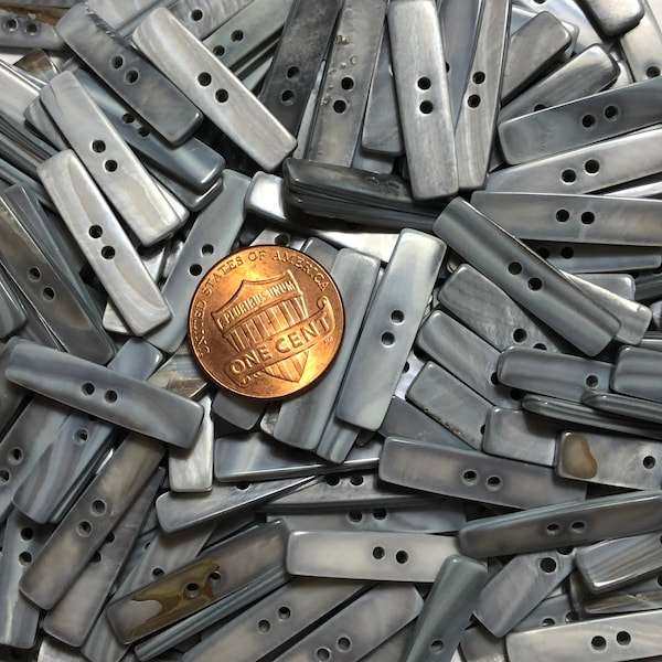 Rectangular Shell Button - Etsy