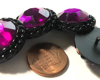 Magenta Buttons - Etsy