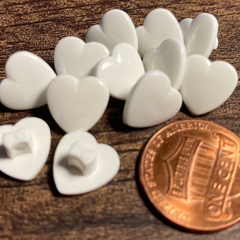 Tiny Heart Buttons - Etsy