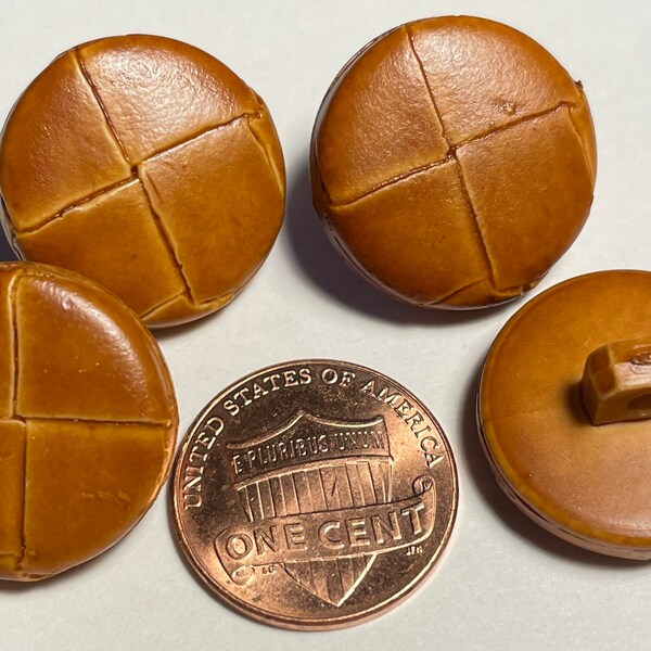 Faux Leather Buttons - Etsy