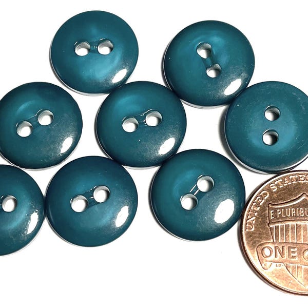 Teal Buttons - Etsy