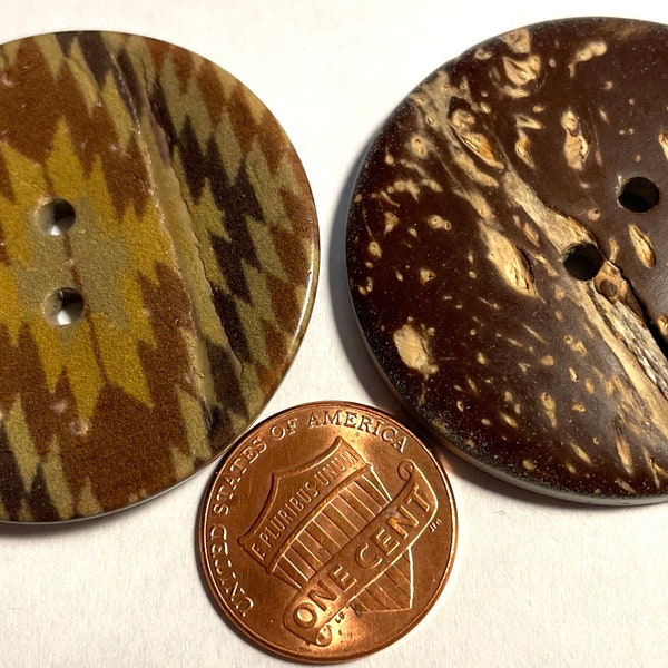 Coconut Shell Button - Etsy