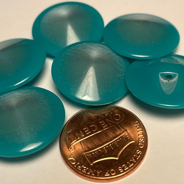 Teal Buttons - Etsy