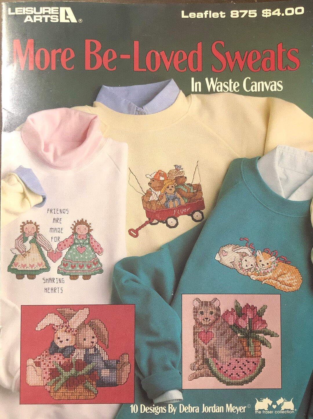 More Be-loved Sweats in Waste Canvas Counted Cross Stitch PATTERN ONLY ...