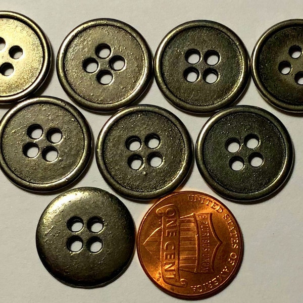 Silver Tone Buttons - Etsy