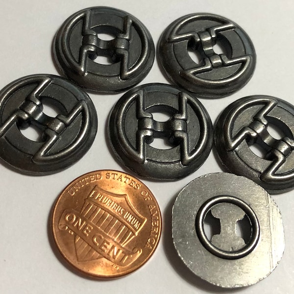 Gunmetal Buttons - Etsy