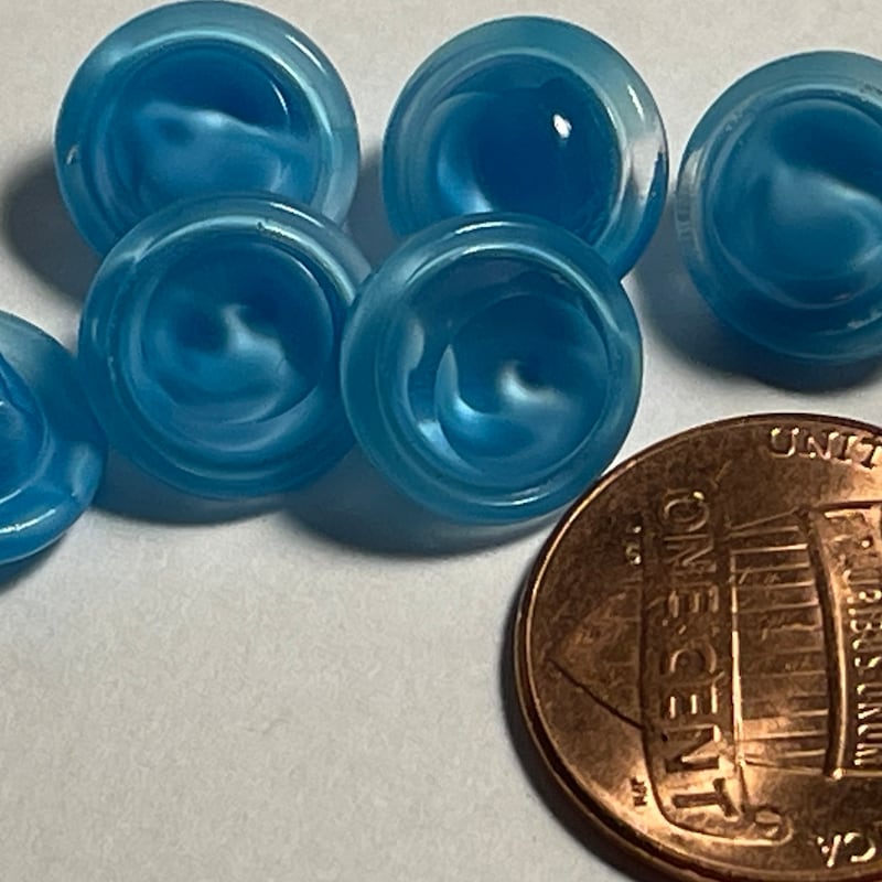 Blue Glass Buttons - Etsy
